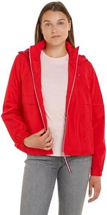 Tommy Hilfiger Veste Femme Windbreaker Mi-Saison, Rouge (Fierce Red), XS