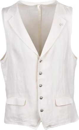L.B.M. 1911 L.b.m. 1911, Homme, Costumes, Blanc, Taille: L Suit Vest