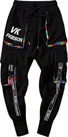 Generic Pantalon de surv&ecirc;tement ample pour homme - Pantalon chino ample - Pantalon de randonn&eacute;e pour homme - Coupe ample - Pantalon de travail extensible - Ta