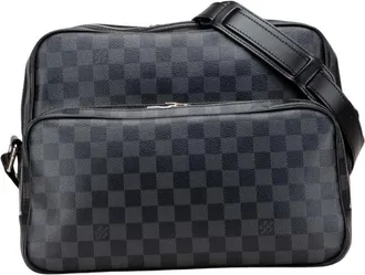 Louis Vuitton unisex, Pre-owned, Noir, Taille: ONE Size Sac bandouli&egrave;re textur&eacute; pr&eacute;-poss&eacute;d&eacute;
