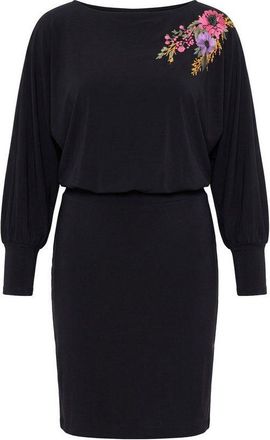 Miamoda Midikleid Midi-Jerseykleid Loose Fit Top 3D Druck