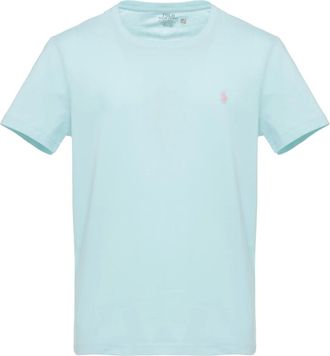 Ralph Lauren Homme, Tops, Bleu, Taille: M Polo Pony Cotton T-Shirt