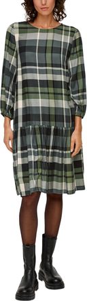 s.Oliver Kariertes Minikleid aus Viskosemix