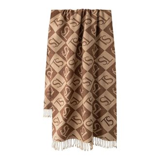 Twinset Monogram-Schal - - Accessories - Damen - Braun - ONE SIZE
