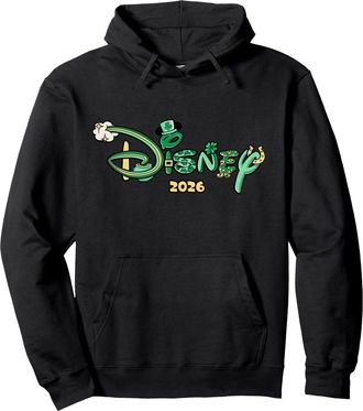 Disney St. Patricks Day 2026 Matching Trip Vacation Logo Pullover Hoodie