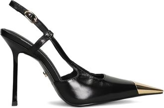 Gold & Rouge Ravi Pumps mit Metallkappe 90mm - Schwarz