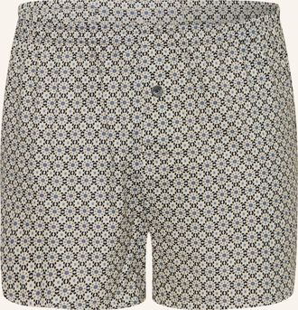 Zimmerli Web-Boxershorts Cotton Sateen Print blau