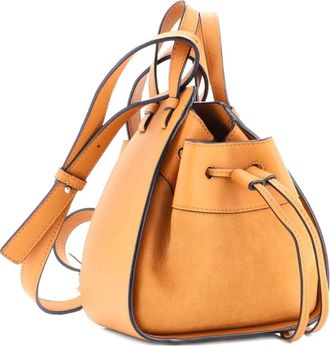 Loewe Hammock Bag Leather and Nubuck Mini tote bag - Nude