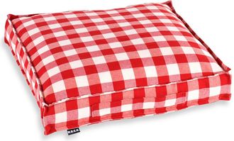 H.O.C.K. Matratzenkissen 50x50x10cm Karo Mix Trivial rot