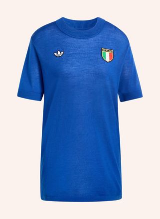 adidas Strickshirt Italien 70s blau