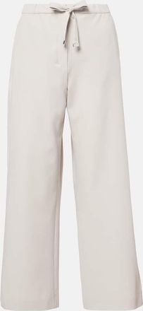 Max Mara Weite Hose Argenta aus Schurwolle