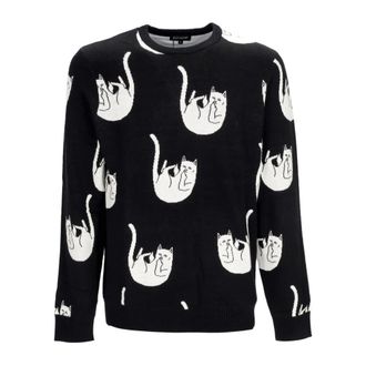 Ripndip Falling Nerm Strickpullover f&uuml;r M&auml;nner - - Knitwear - Herren - Schwarzk - XL