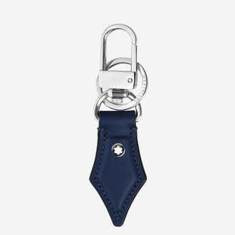 Montblanc Mens Keyring Pennino Navy Leather Wallets & Cardholders