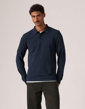 Levi's lang&auml;rmliges Original-Polo in Blue Denim-Blau