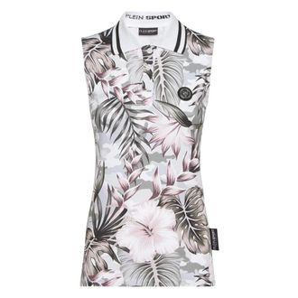 Plein Sport Femme, Tops, Blanc, Taille: 36 FR Polo sans manches