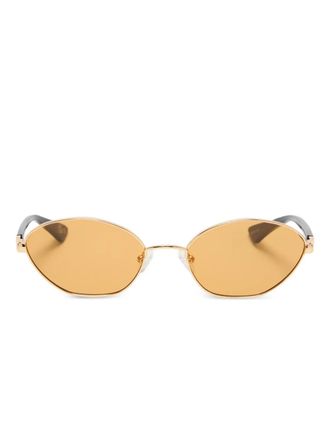 Le Specs Le Bebe Sonnenbrille mit ovalem Gestell - Gold