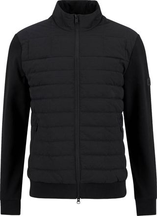 Barbour Hybride Steppjacke Collins mit Sweat-Ärmeln und Label-Patch in