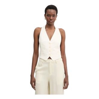 Patrizia Pepe Massgeschneiderte Neckholder-Weste - - Jackets - Damen - Beige - L