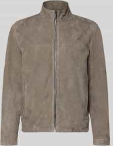 Strellson Regular Fit Lederjacke aus echtem Ziegenvelours Modell JIMMY-S