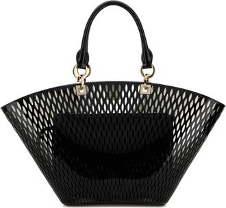 Tom Ford Femme, Sacs, Noir, Taille: ONE Size Cut Out Patent Leather Medium Panier