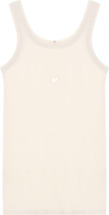 BASERANGE Tanktop mit Cut-Out - Wei&szlig;