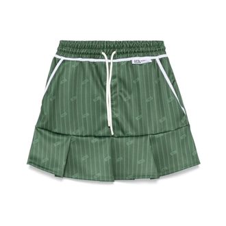 GCDS Gcds, Femme, Jupes, Vert, Taille: 38 FR Jupe Verte avec Taille &Eacute;lastique et Poches