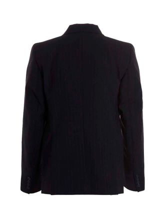 VTMNTS Mens Blue Virgin Wool Blazer Clothing