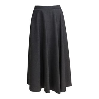 Semper Ausgestellter Midi-Rock - - Skirts - Damen - Grau - XS