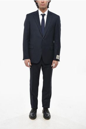 Corneliani CC COLLECTION Virgin Wool Suit with Flap Pockets size 54