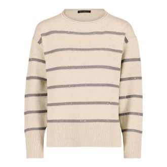 Betty Barclay Gestreifter Feinstrickpullover - - Knitwear - Damen - Beige - XL
