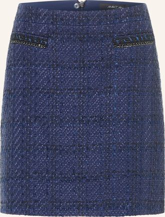 Marc Cain Tweedrock Mit Glitzergarn blau
