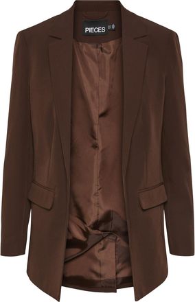 Pieces Damen Pcbossy Ls Loose Blazer Noos Qx, Chicory Coffee, 50 Gro&szlig;e Gr&ouml;&szlig;en