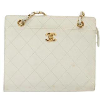 Chanel Pre-owned Vintage Schultertasche - - Pre-owned - Damen - Wei&szlig; - ONE SIZE