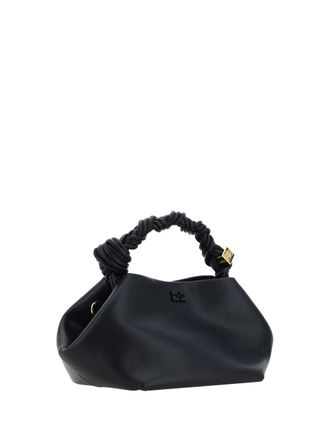 Ganni Womens Bou Handbag Black Calf Leather Bos Taurus Handbags Hand Bags