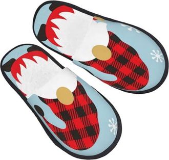 Generic Pantoufles Moelleuses Gnome De No&euml;l Chausson Doux Respirantes Chaussons Pour Homme Int&eacute;rieur Femme M