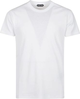Tom Ford Homme, Tops, Blanc, Taille: L T-Shirt
