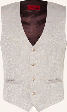 Wilvorst Wilvorst Anzugweste Extra Slim Fit beige