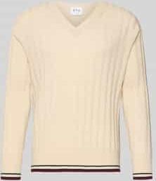 FTC Kaschmirpullover mit gerippten Abschl&uuml;ssen