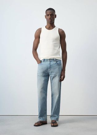 Mango D&eacute;bardeur slim-fit en coton blanc cass&eacute; - Homme - XL - MANGO MAN