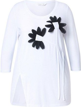 Miamoda T-Shirt T-Shirt A-Line 3D-Blumen