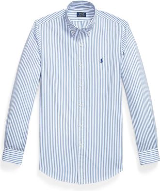 Ralph Lauren Leichtes Baumwollhemd mit Blockstreifen, Custom Fit in