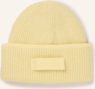 Jacquemus Jacquemus M&uuml;tze Le Bonnet Gros Grain Mit Alpaka gelb
