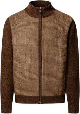 Hackett Gilet col montant zipp&eacute; en laine