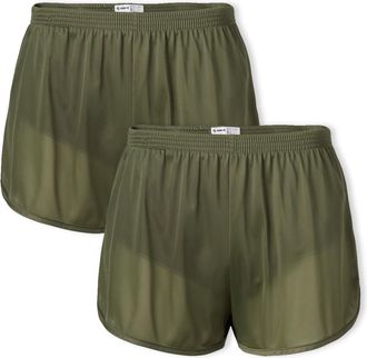 Soffe Herren Original Silkie Ranger Panty Shorts, Olivgrün (2er-Pack), Medium