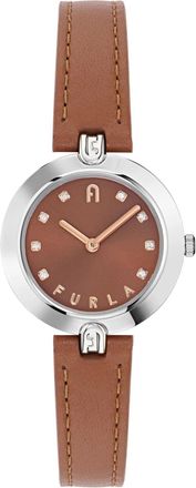 Furla Uhr - Quarz-Analoguhr Furla Logo Links - Gr. unisize - in Braun - f&uuml;r Damen