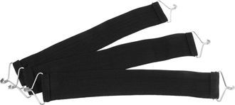 Milisten 3 Stück Reparaturset Für Liegestühle Outdoor Stuhlzubehör Elastische Verdickte Befestigungsgurte in Schwarz Riss Und Bruchfeste Ersatzgurte Für Relaxs