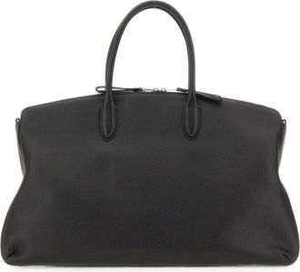 Borsalino Sac fourre-tout en cuir - Femme - Sacs - Noir - Taille: ONE Size