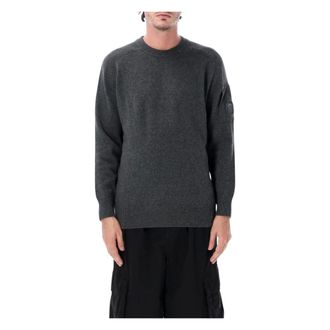 C.P. Company C.p. Company - Pull en laine dagneau - Homme - Pulls - Gris - Taille: M