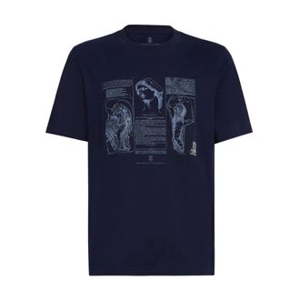 Brunello Cucinelli Herren, Oberteile, Blau, SGr&ouml;&szlig;e