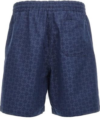 Givenchy Monogram Jacquard Bermuda Shorts - Navy